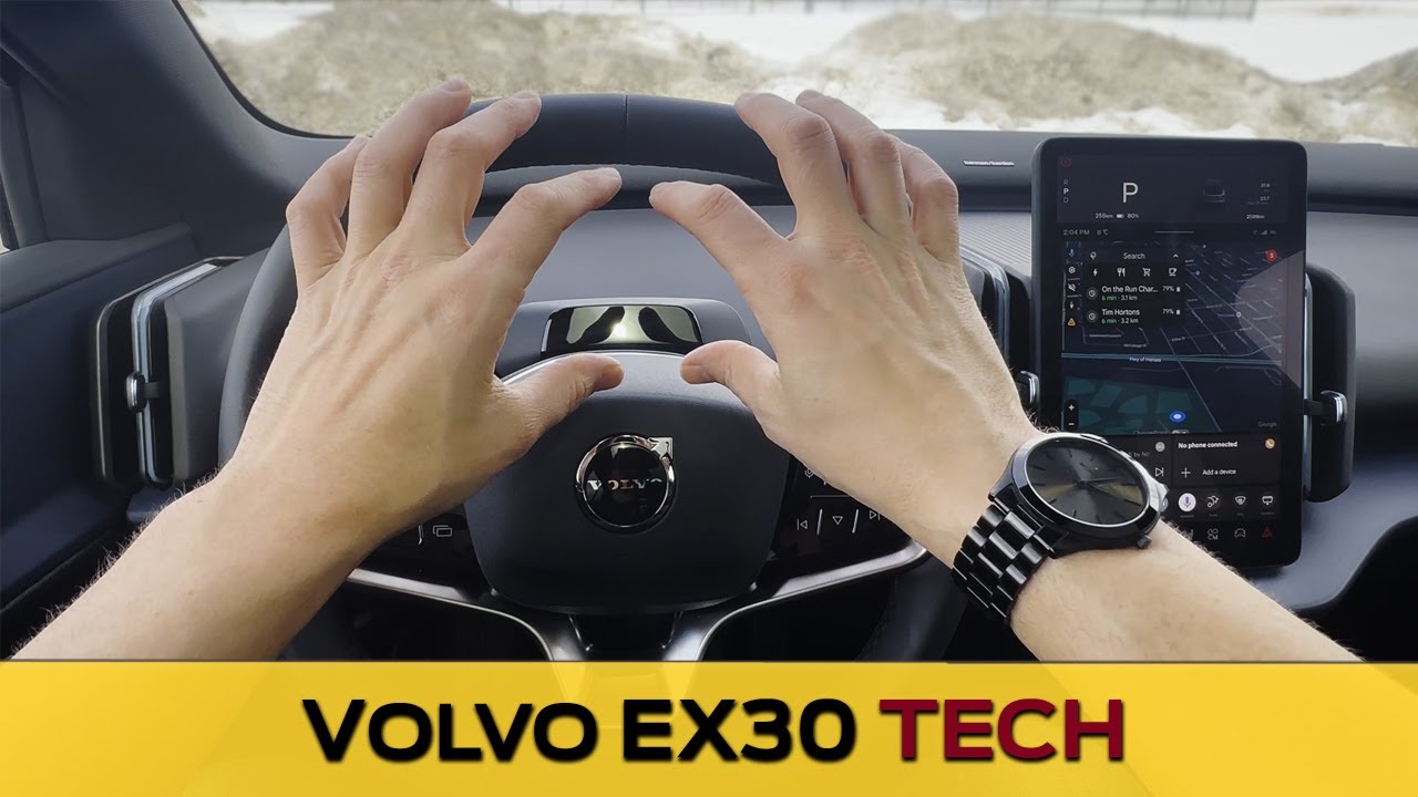 Steering Wheel and Infotainment Cluster in the Volvo EX30 (2025-2026 ...
