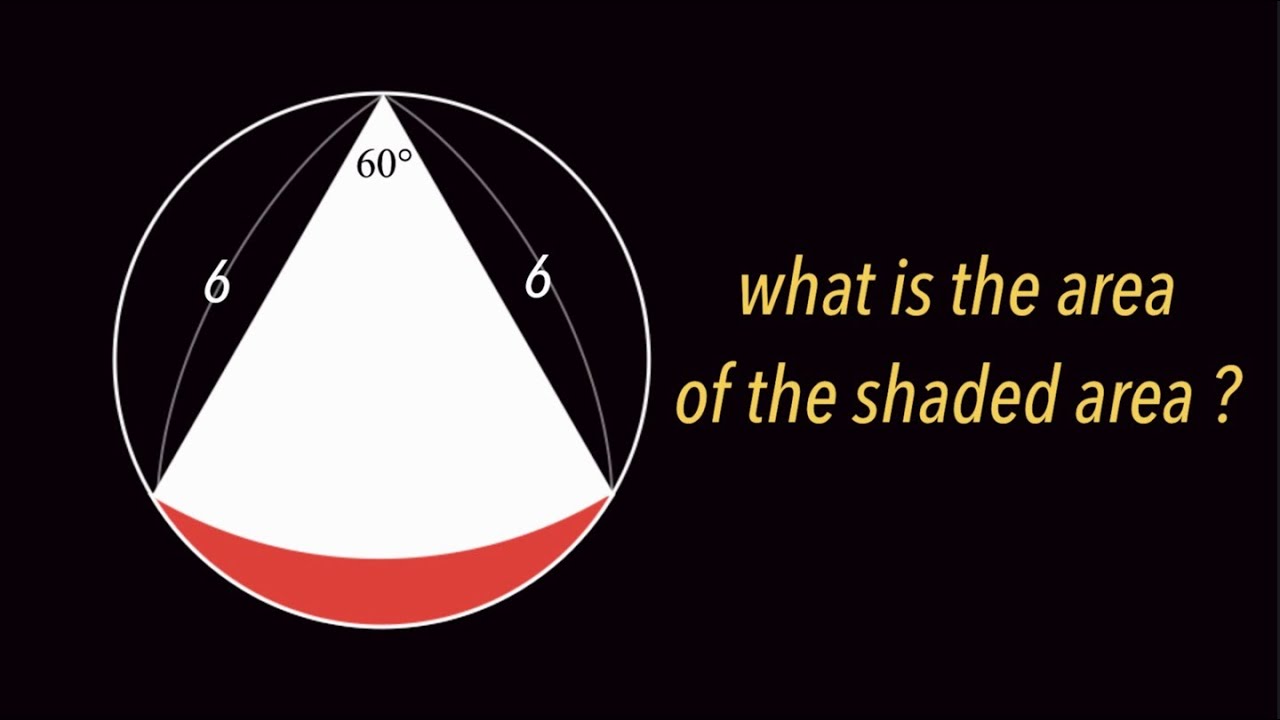 what is the area of the shaded region ? - YouTube