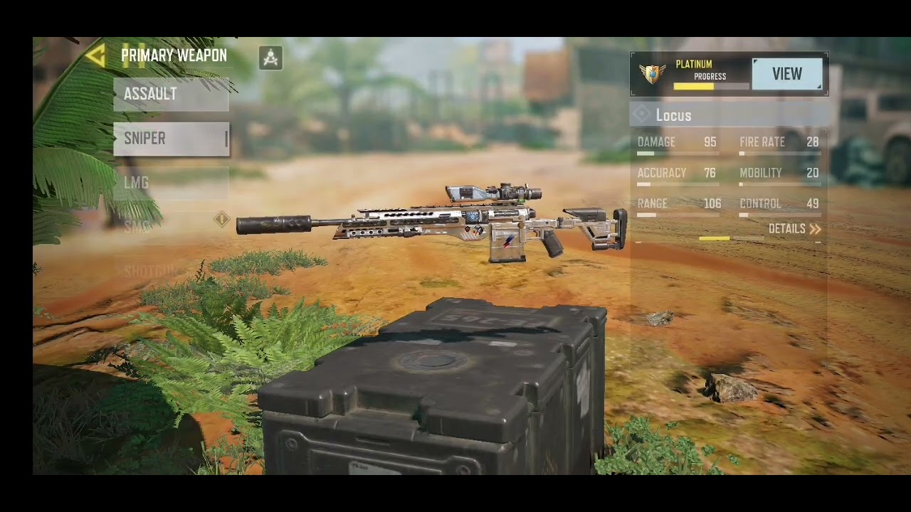 Call Of Duty Mobile (CODM) Primary Weapon ALL Sniper Rifle PLATINUM ...