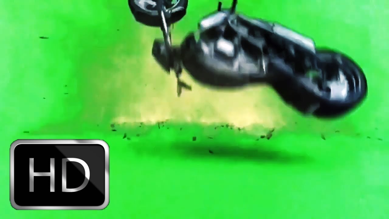 HD Green Screen Broken Motorcycle. Chroma Key. AAE - YouTube
