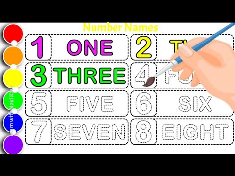 123 Numbers, one Two Three, Number Names, Learn to count, counting ...