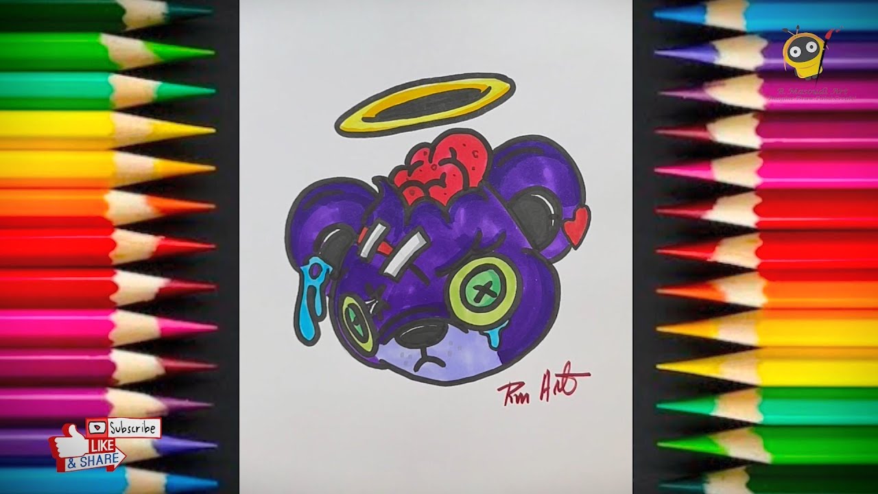 Teddy Bear || Drawing Tutorial || Step by Step - YouTube