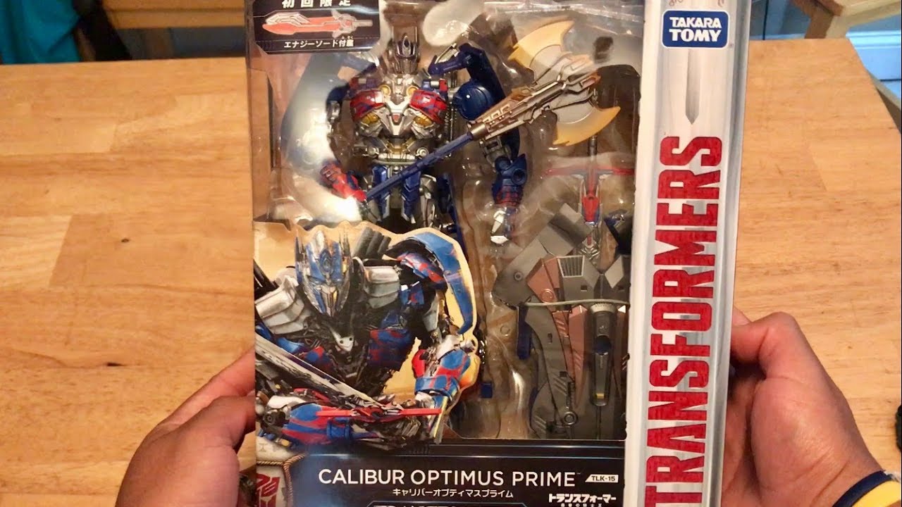 Takara Tomy TLK-15 Calibur Optimus Prime UNBOXING - YouTube