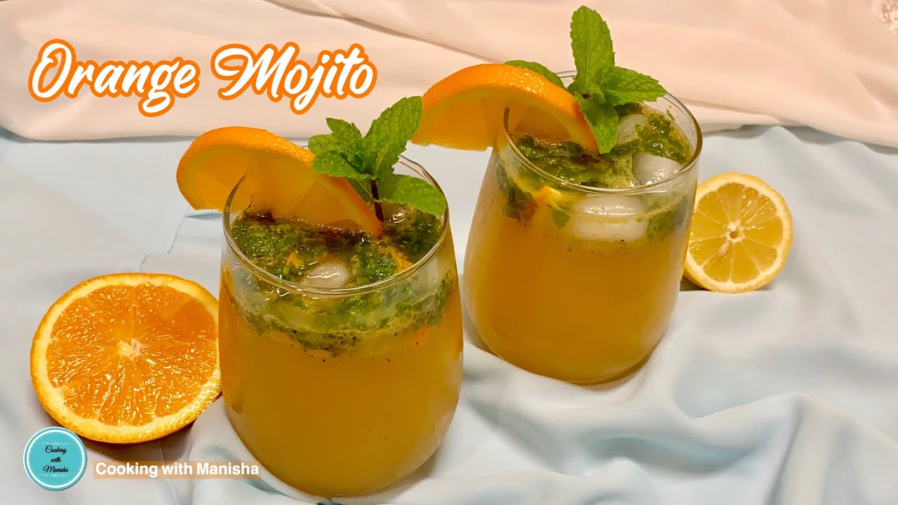 Orange Mojito Recipe | Refreshing Summer drink | Orange Shikanji ...