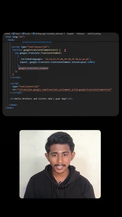 How to Translate your Website #google #translation #coding #javascript ...
