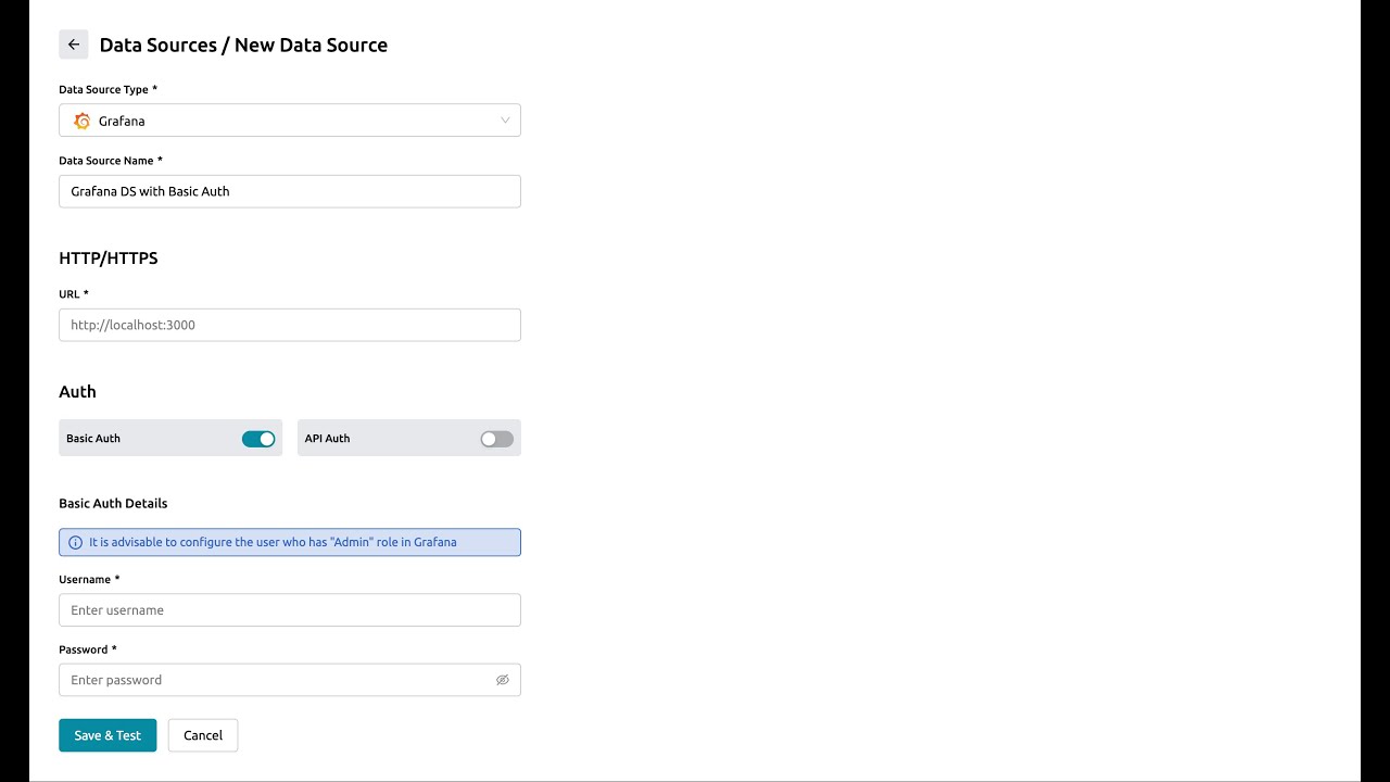 Connect Grafana DS with Basic Auth in DataViRe - YouTube