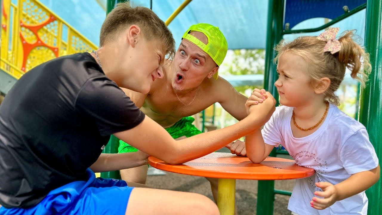 This Girl Wins Boys at Arm Wrestling! - YouTube