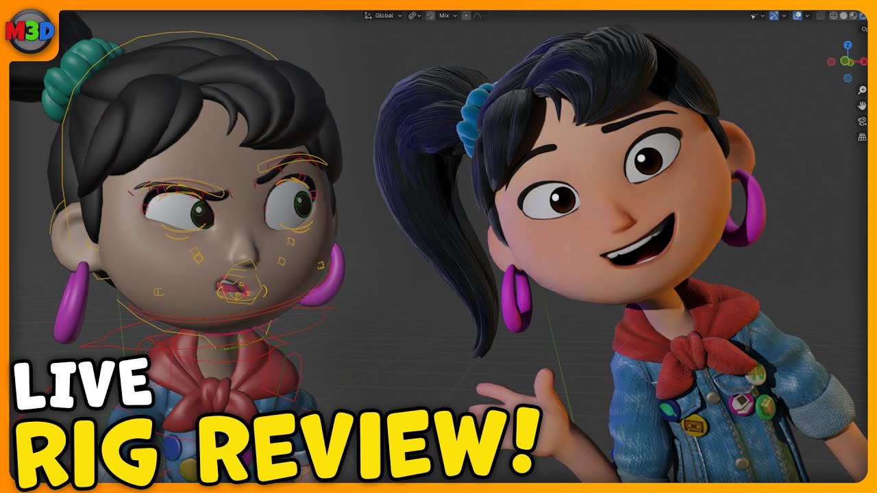 Animador 3D rig review | LIVE | Blender - YouTube