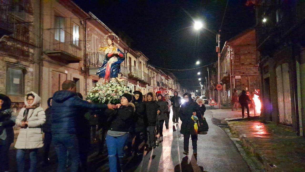 Simbario (VV) 28/11/2023: scinda la Mmaculata. - YouTube