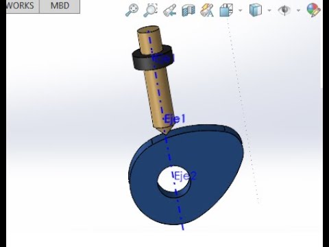 Mecanismo Leva-Seguidor diseño y estudio de movimiento usando Solidworks 2023. - YouTube