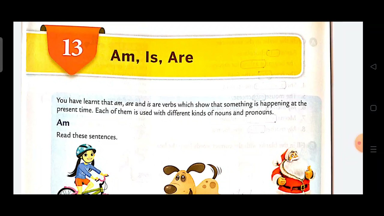 Class -3, English Grammar-Ch -13, Is, Am and Are - YouTube