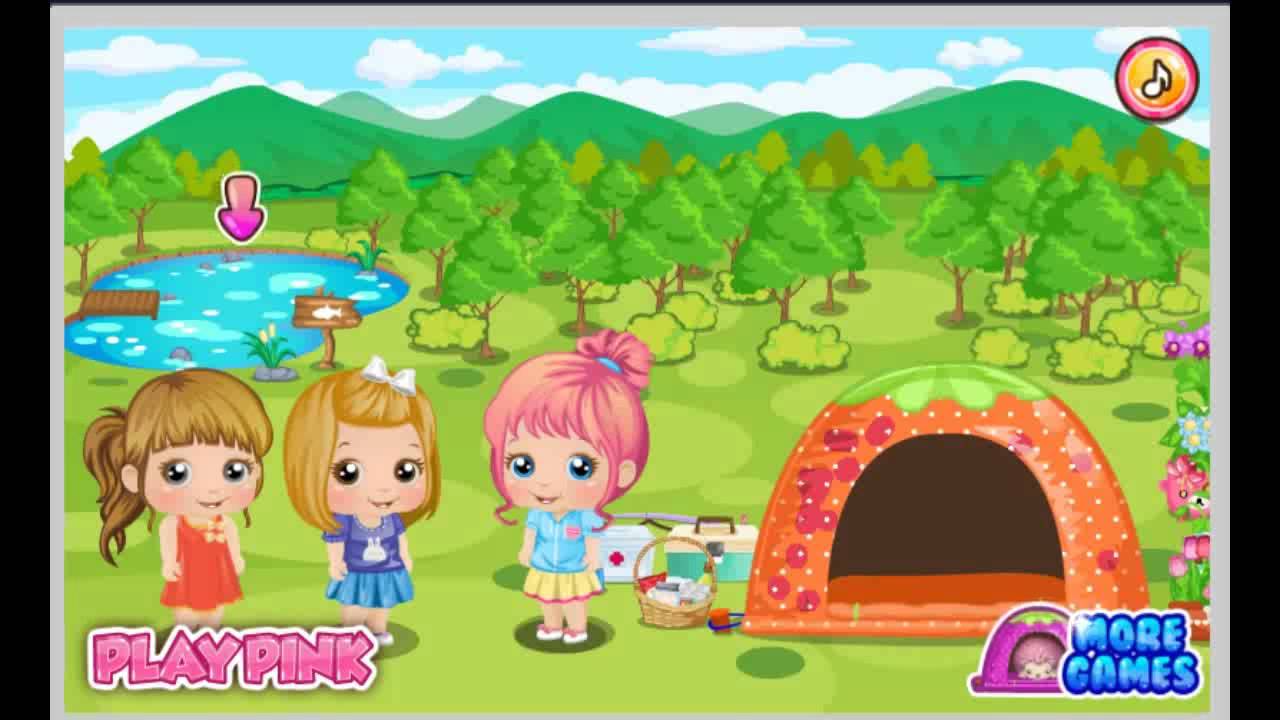 BABY ALICE GOES CAMPING GAME - YouTube
