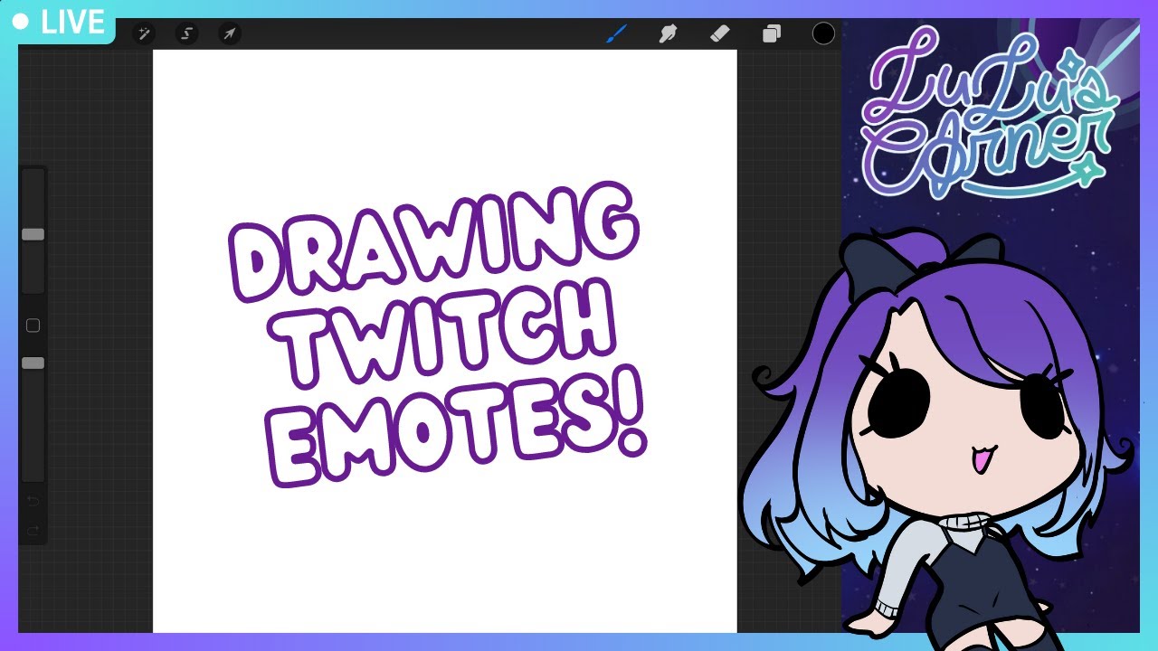 [ENVTUBER] Drawing Twitch Emotes Pt. 2!! - YouTube
