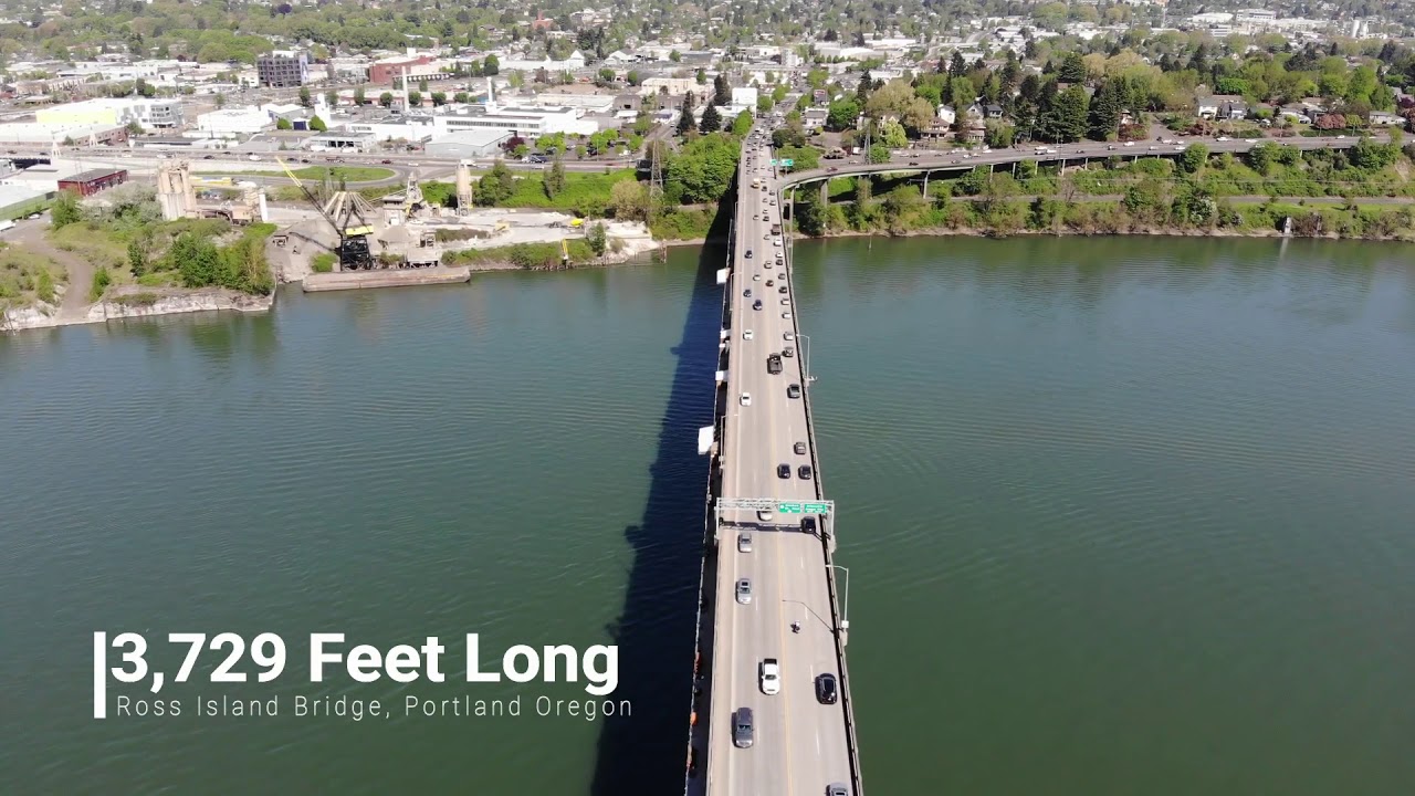 Ross Island Bridge, Portland Oregon - YouTube