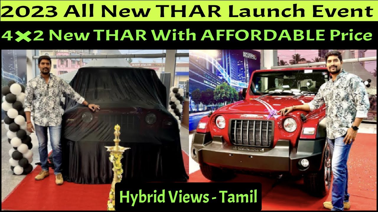 ALL New Mahindra THAR 2023 Launch Event | 4Into2 Option With Affordable ...