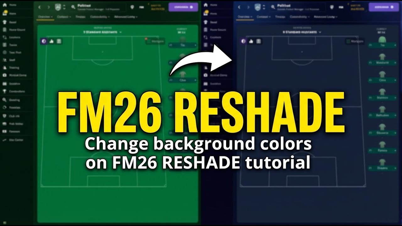How to use Reshade on Football Manager 26 - YouTube
