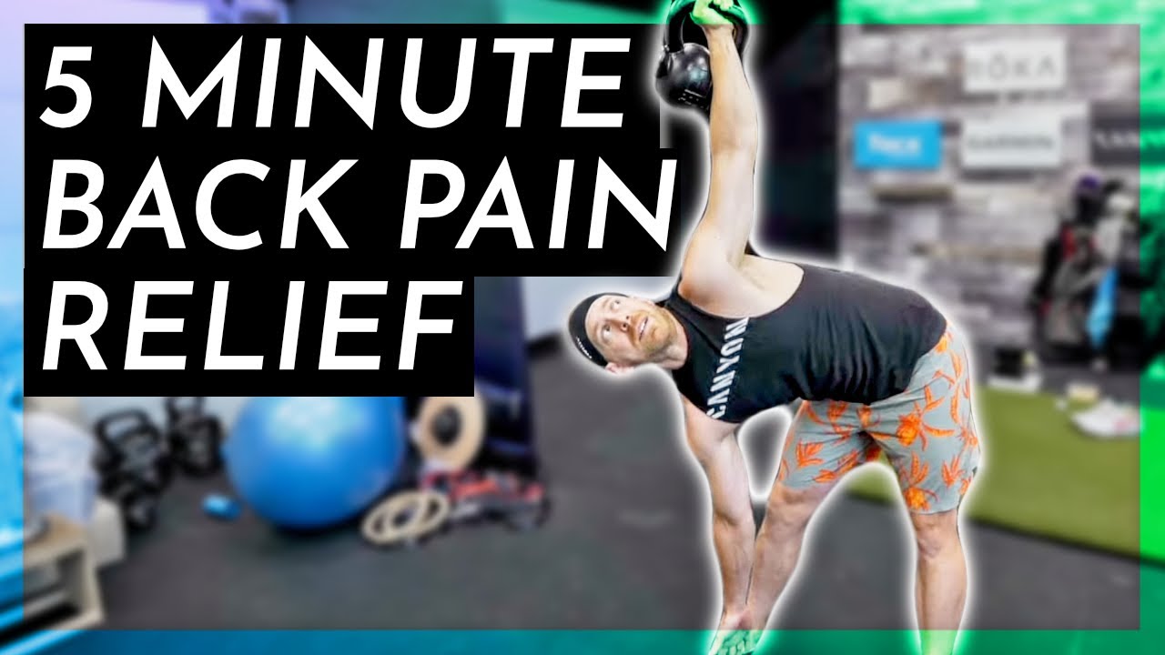 5 Minute Routine to Instantly Relieve Your Back Pain & Sciatica - YouTube