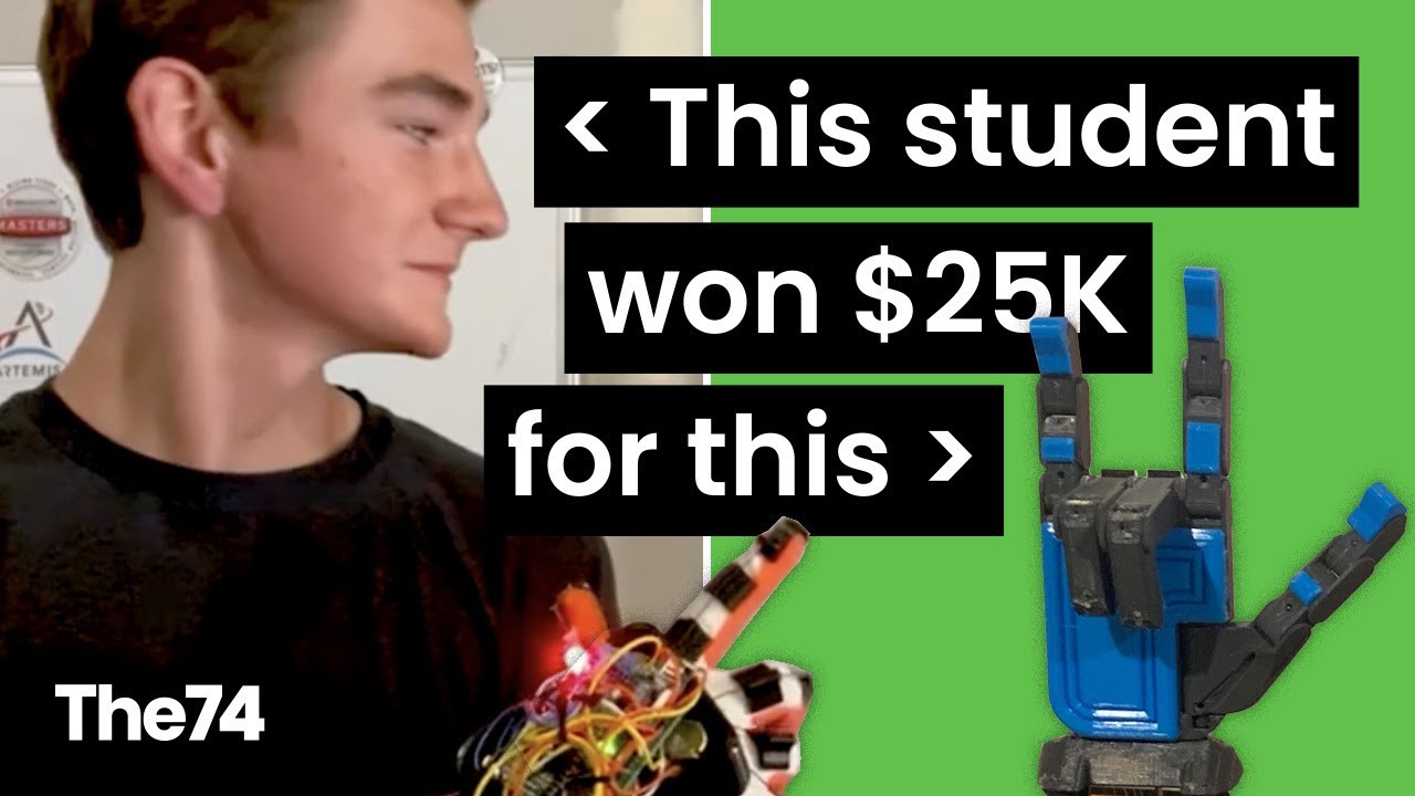 Teen Inventor Wins $25,000 Prize for Robotic Hand He Built For Less ...