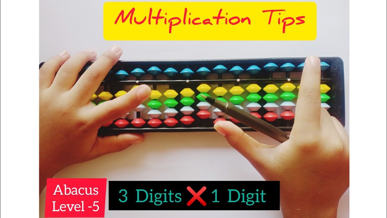 Abacus Level-5 | 3 digits 1 digit Multiplication tips #abacusforkids # ...
