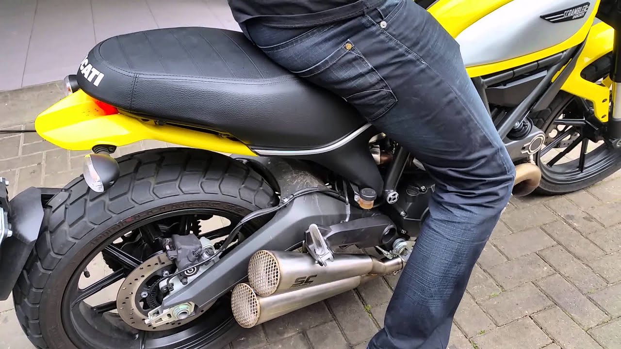 Ducati Scrambler mit SC Project Motorrad Apel - YouTube
