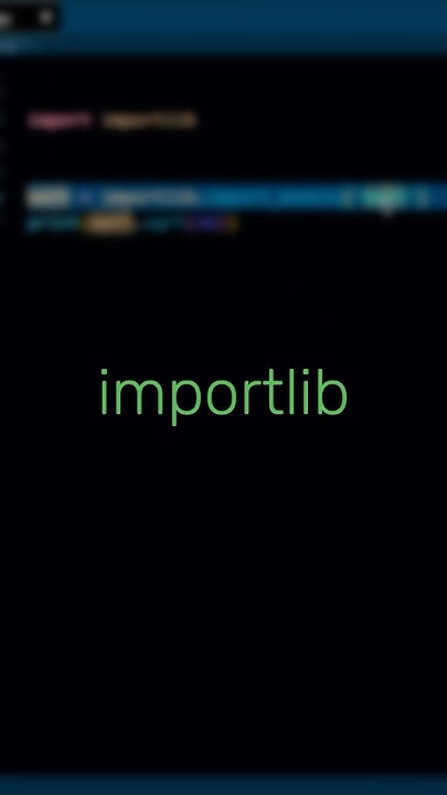 Use This Trick to Dynamically Import Modules in Python | #PythonTips - YouTube