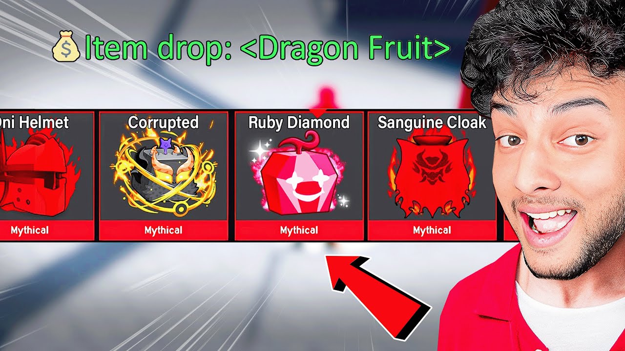 I Rolled 100 RED GACHA To Get ALL Items In Blox Fruits….Mythical?! 😱 ...