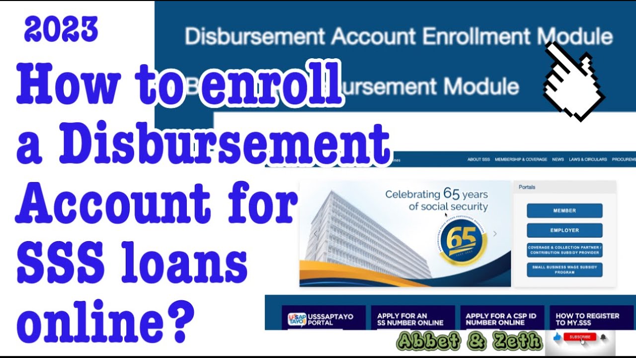 How to enroll a Disbursement Account for SSS loans online? DAEM Guide ...