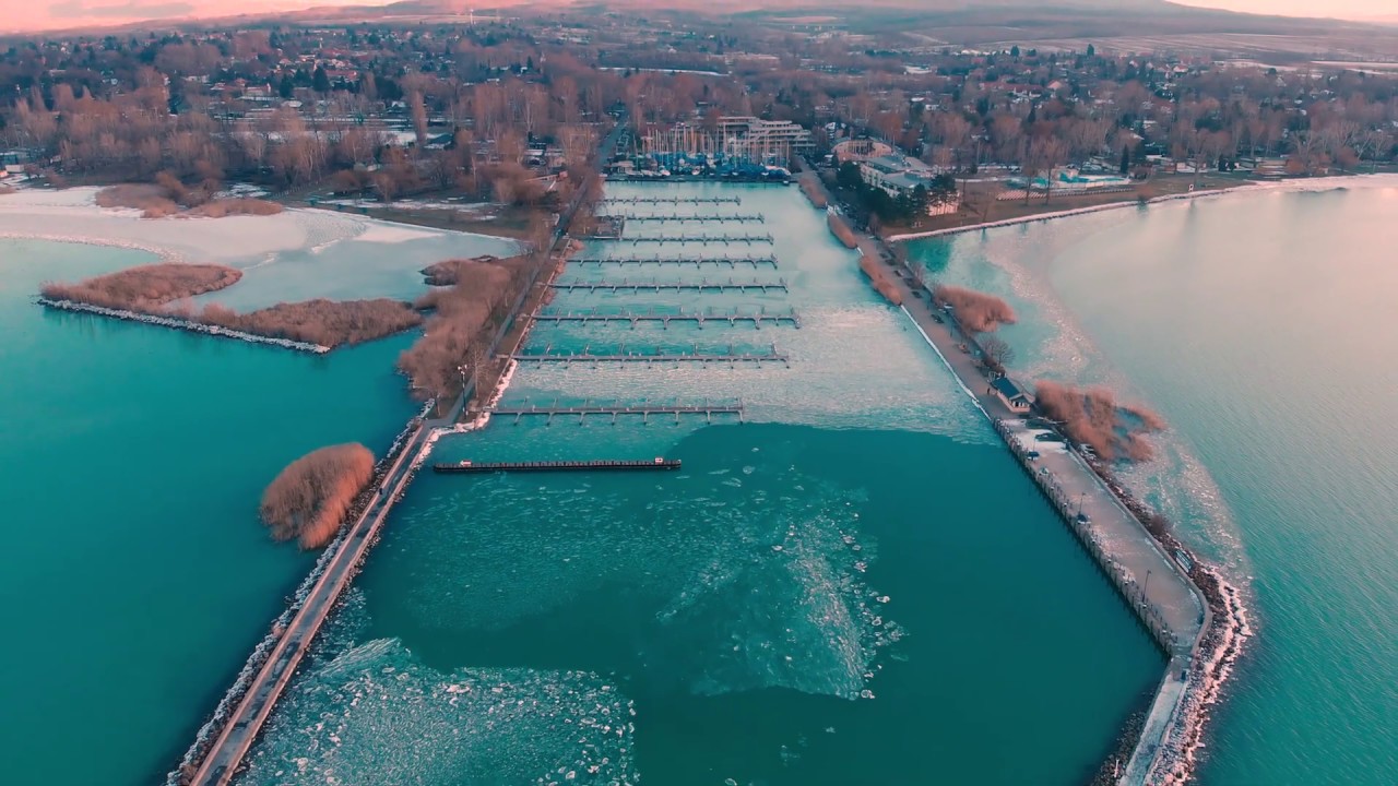 Frozen Balaton 2019 | Aerial - YouTube