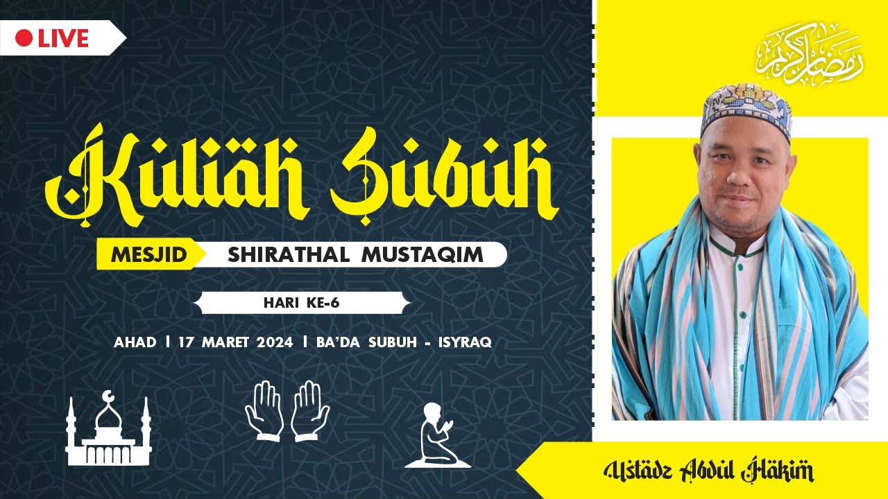 KULIAH SUBUH RAMADHAN 1445 H / #6 - YouTube