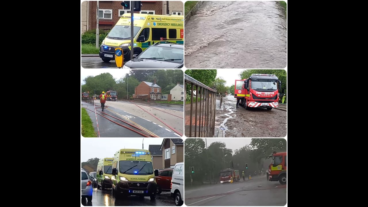 *MAJOR FLASH FLOODING IN EXETER!* Emergencies responding and on scene ...