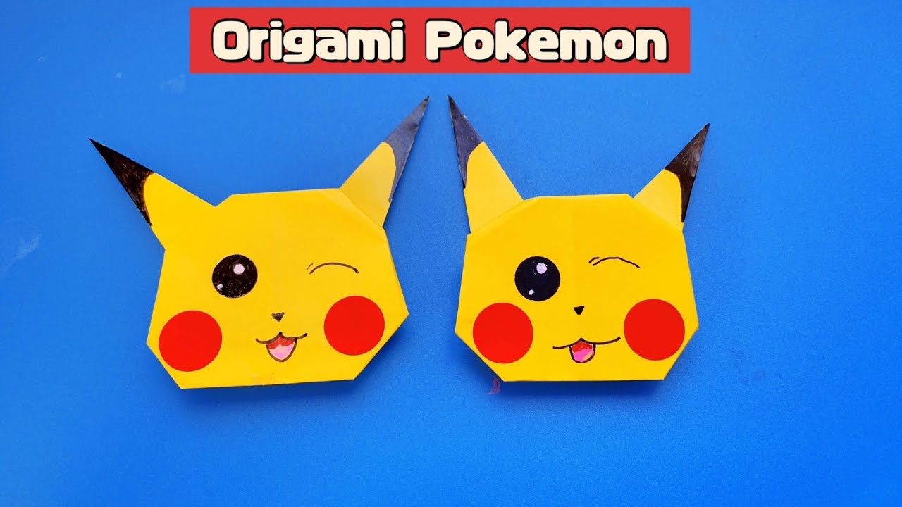 Ep 235 Origami Pokemon Pikachu พับพิกาจูโปเกมอน ピカチュウポケモン Suki Japan ...