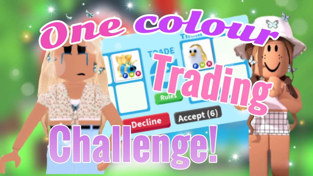 ONE COLOUR TRADING CHALLENGE!! | Adopt me | ROBLOX | #mochisquad ...