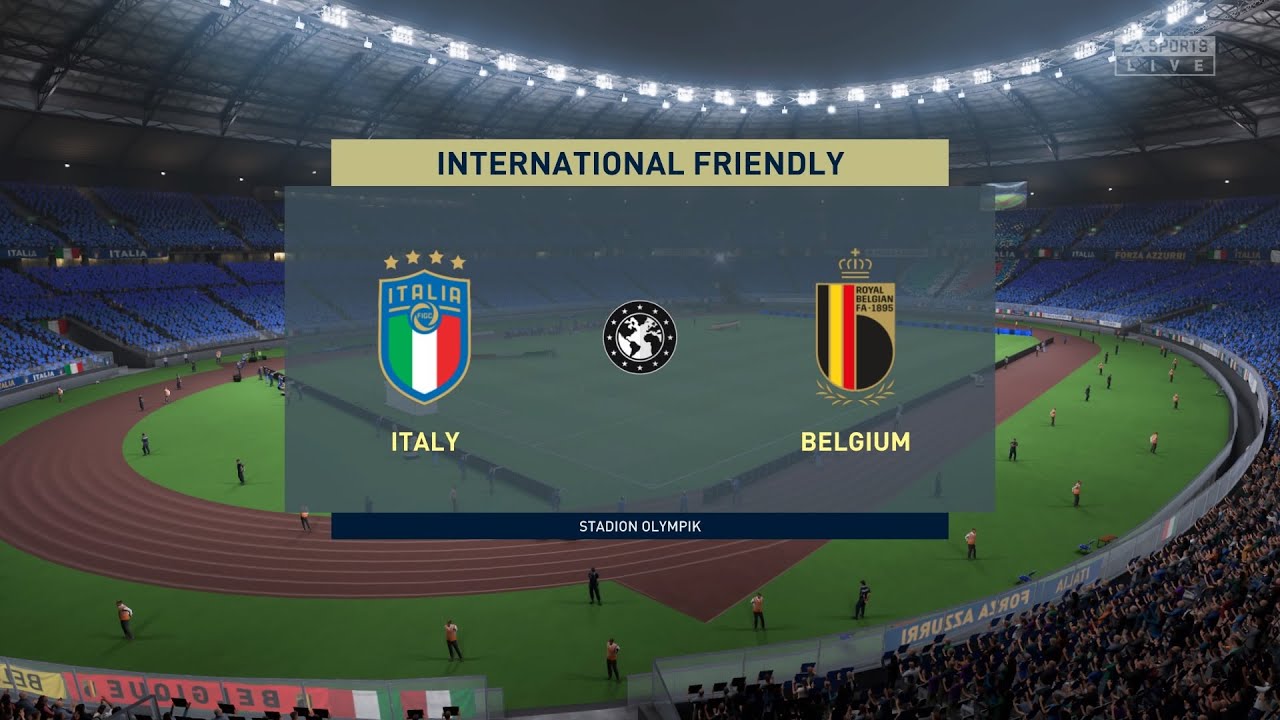 Italy U19 vs Belgium U19 (28/03/2023) U19 European Championship FIFA 23 ...