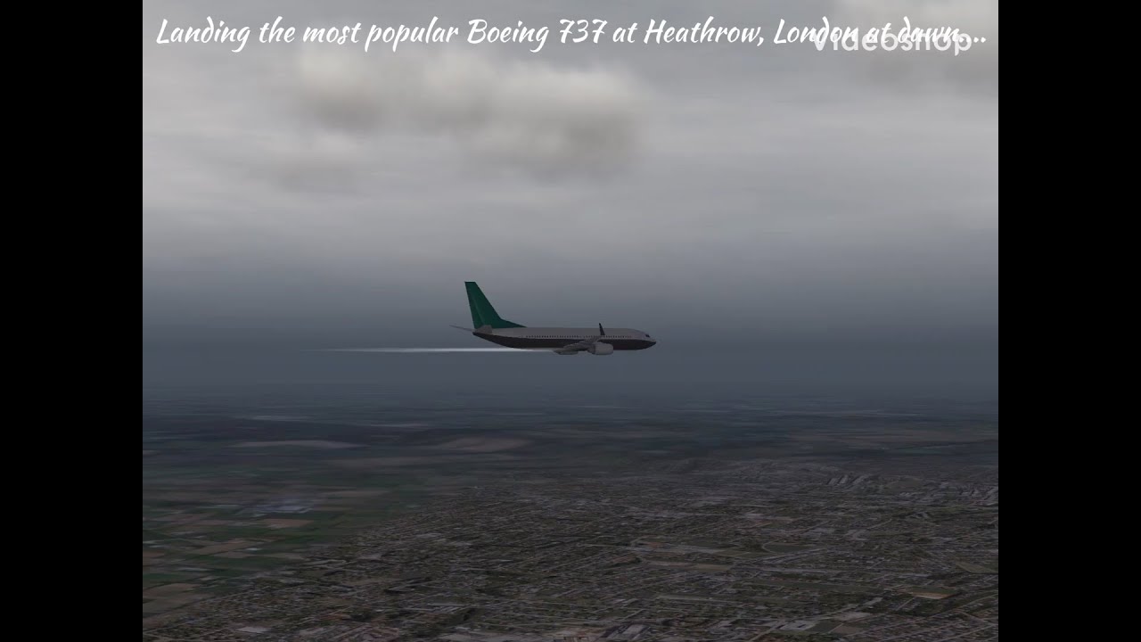 Landing Boeing 737 at Heathrow, London.... - YouTube
