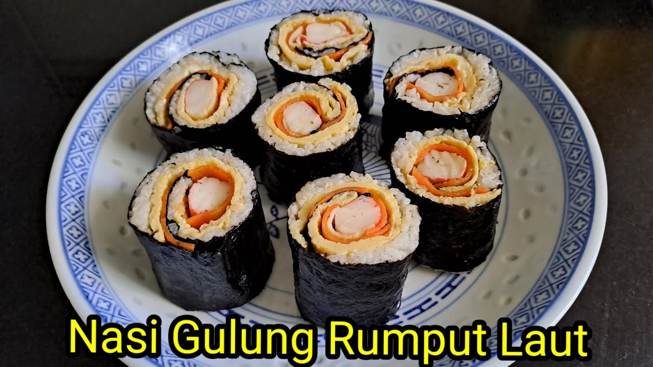 Nasi Gulung Rumput Laut Sederhana || ala hongkong @LeillyChannel - YouTube