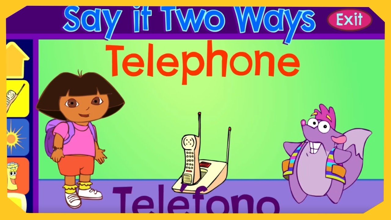 Dora the Explorer: Say It Two Ways Gameplay (Browser Game) - YouTube