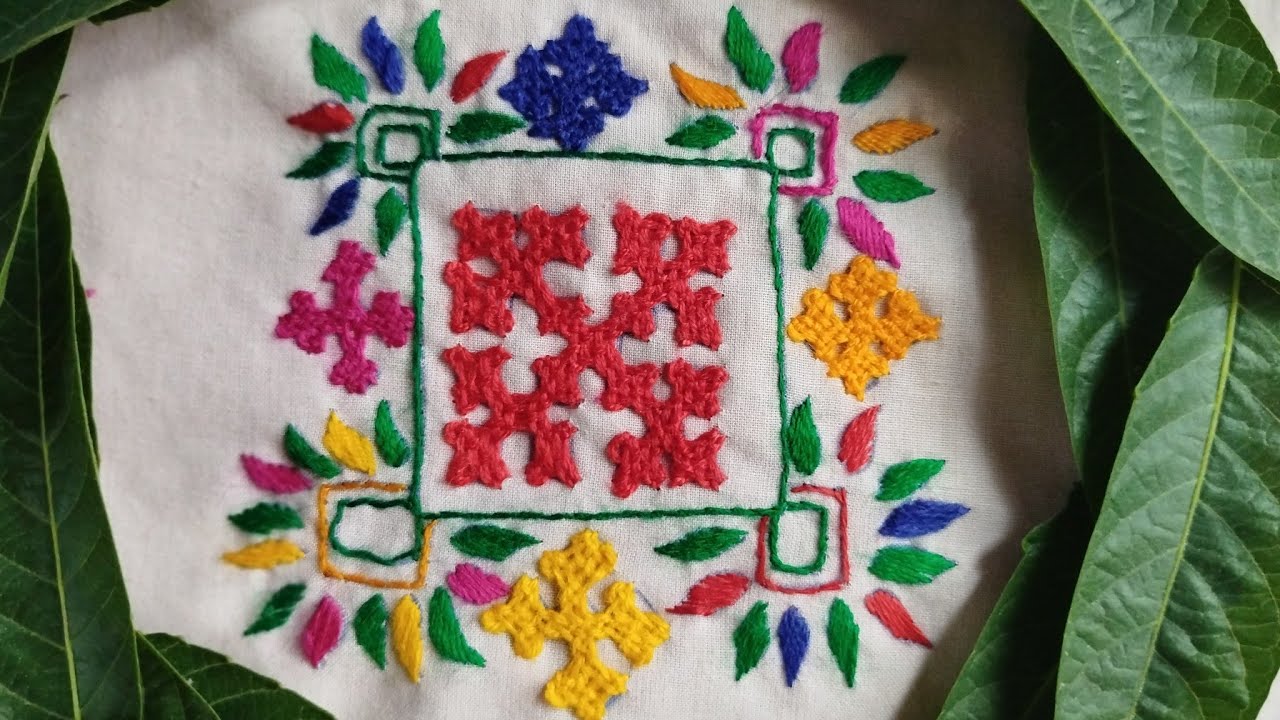 Sindhi tanka embroidery, Sindhi embroidery for beginners, Sindhi kutch ...