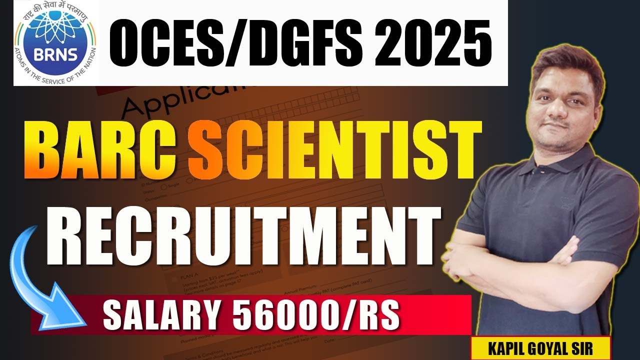 BARC Scientist Recruitment 2025 | BARC OCES /DGFS 2025 | BARC ...