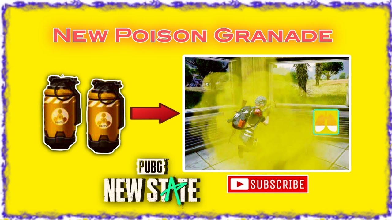 Pubg Box 🔴 New Poison Granade | Pubg New State Mobile Gameplay - YouTube