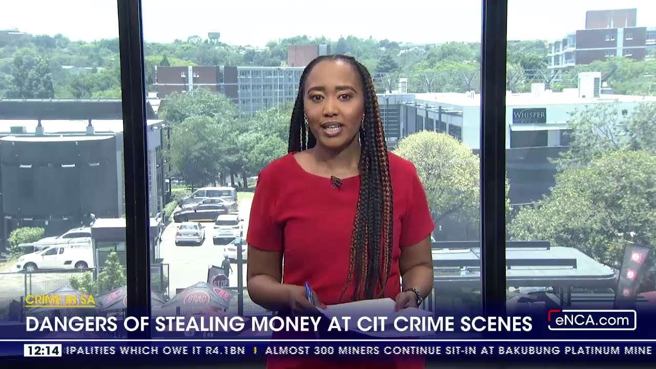 Dangers of stealing money at CIT crime scenes - YouTube