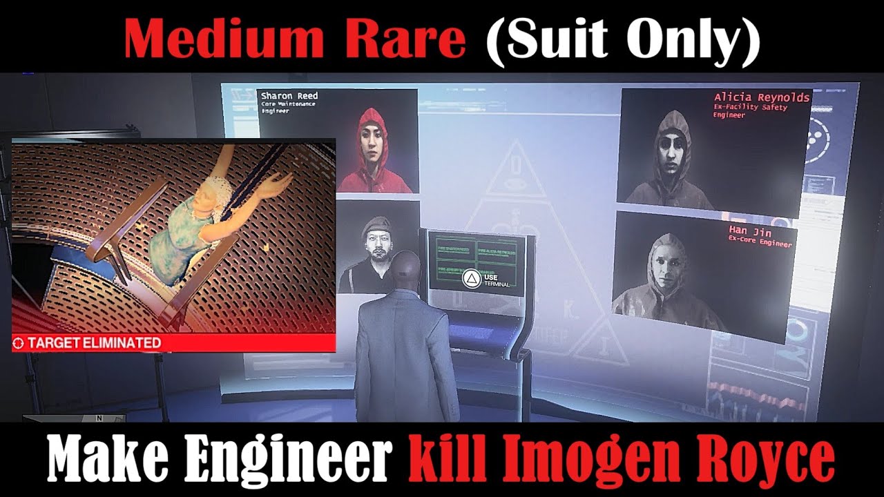 Hitman 3 Chongqing - Engineer burns Imogen Royce (Medium Rare) End of ...