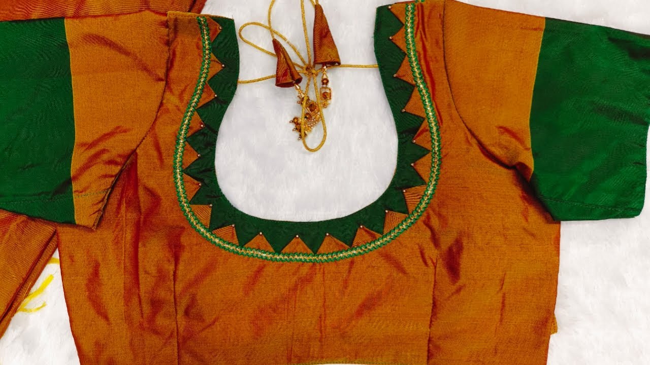 New Pot Neck Design Blouse Stitching | Blouse Back Neck # ...