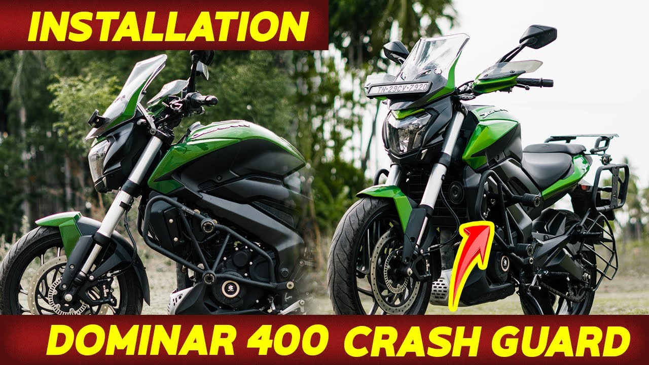 DOMINAR 400 | Crash Guard | Installation | HT Exhaust - YouTube