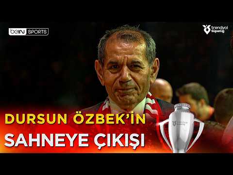 Galatasaray Başkanı Dursun Özbek'in Sahneye Çıkış Anları | Galatasaray 26. Şampiyonluk Kutlamaları