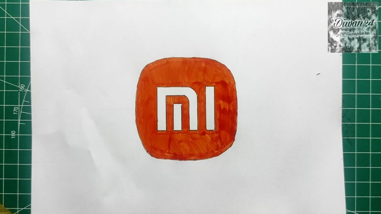 HOW TO DRAW XIAOMI LOGO, EASY AND SIMPLE | CARA MENGGAMBAR LOGO XIAOMI ...