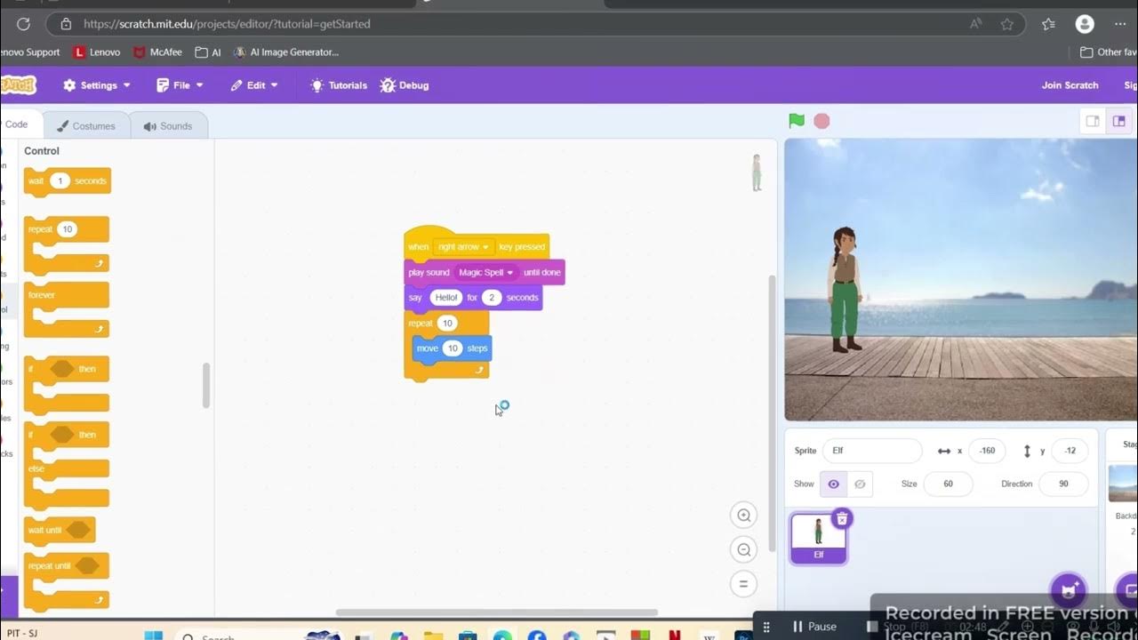 COMPUTER SCIENCE CLASS 6,7 8 | HOW to move A sprite in Scratch? | NBF NEW SYLLABUS 2022 - YouTube
