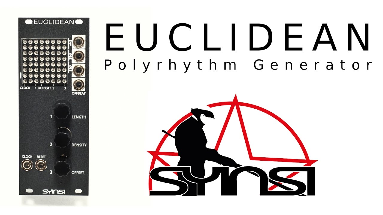 Euclidean Polyrhythm Generator Eurorack Module Demo - YouTube