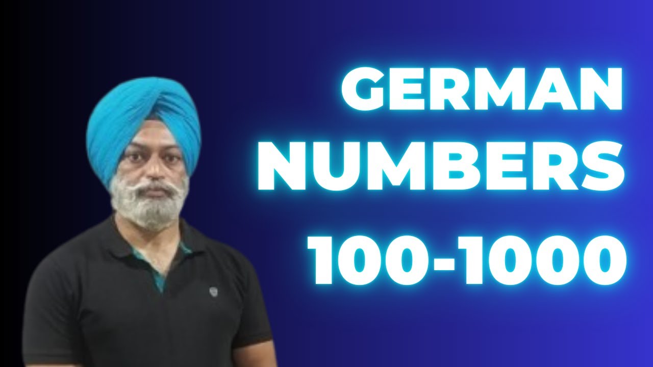 German Numbers 100 to 1000 - YouTube