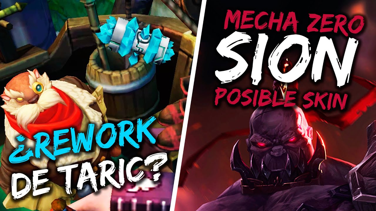 ¿Rework de Taric? - Mecha Zero Sion (Posible Skin) | Noticias LOL - YouTube