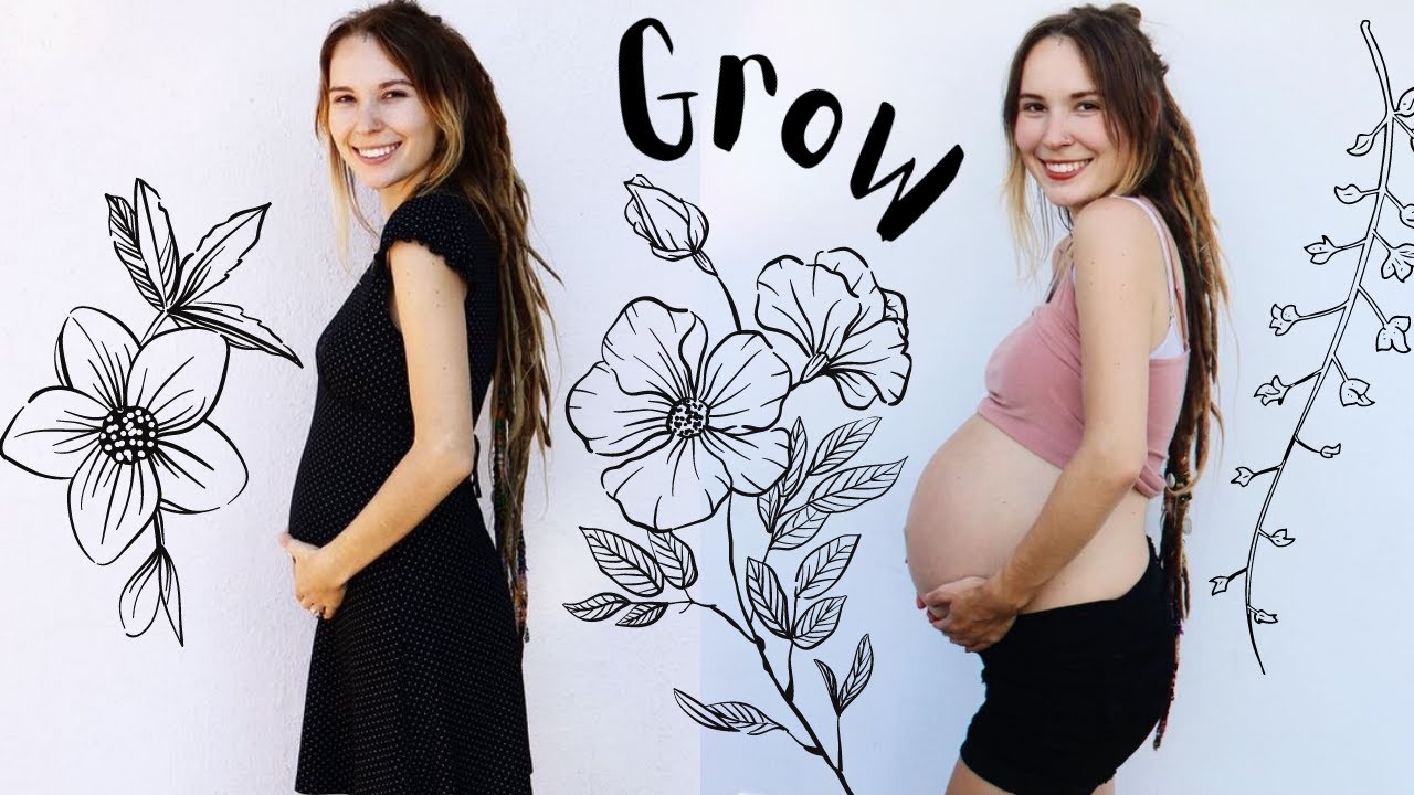 Pregnancy Time Lapse // Week By Week Bump Progression - YouTube